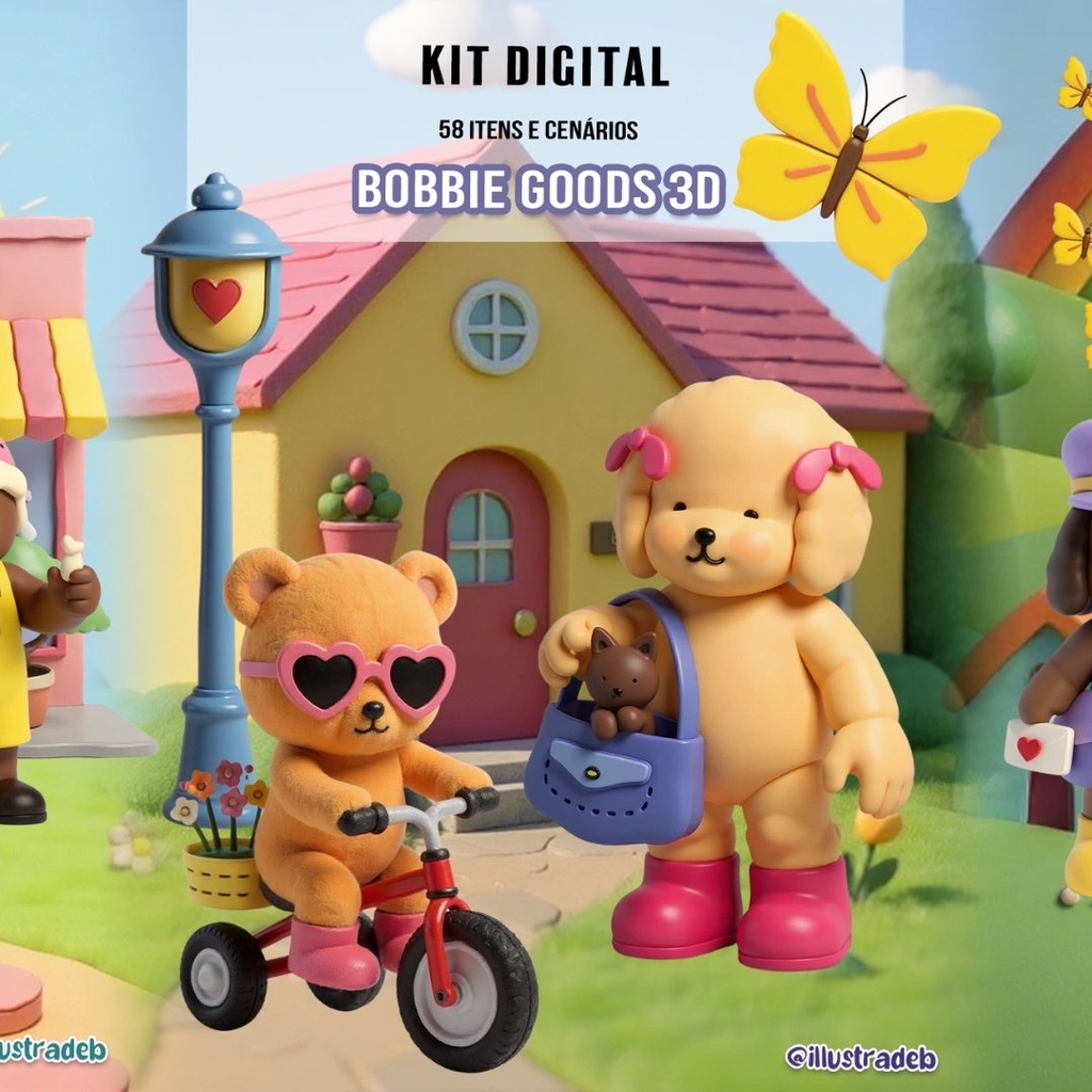 Arquivo Digital Kit Digital Bobbie Goods 3D – AlfaCrafter