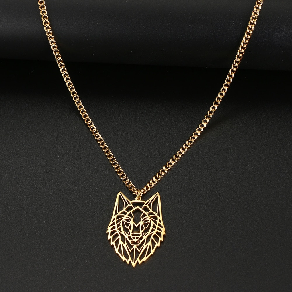 Colar de Lobo Ouro e Prata – Semijoias e Acessórios Femininos