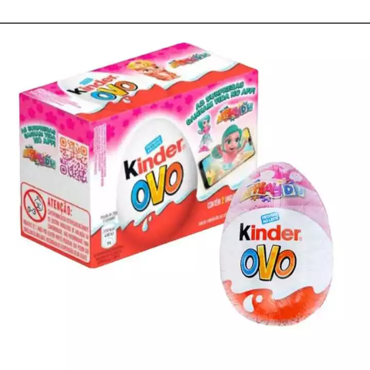 Chocolate Kinder Ovo Surpresa c/2un (40g) - Sabor Ao Leite