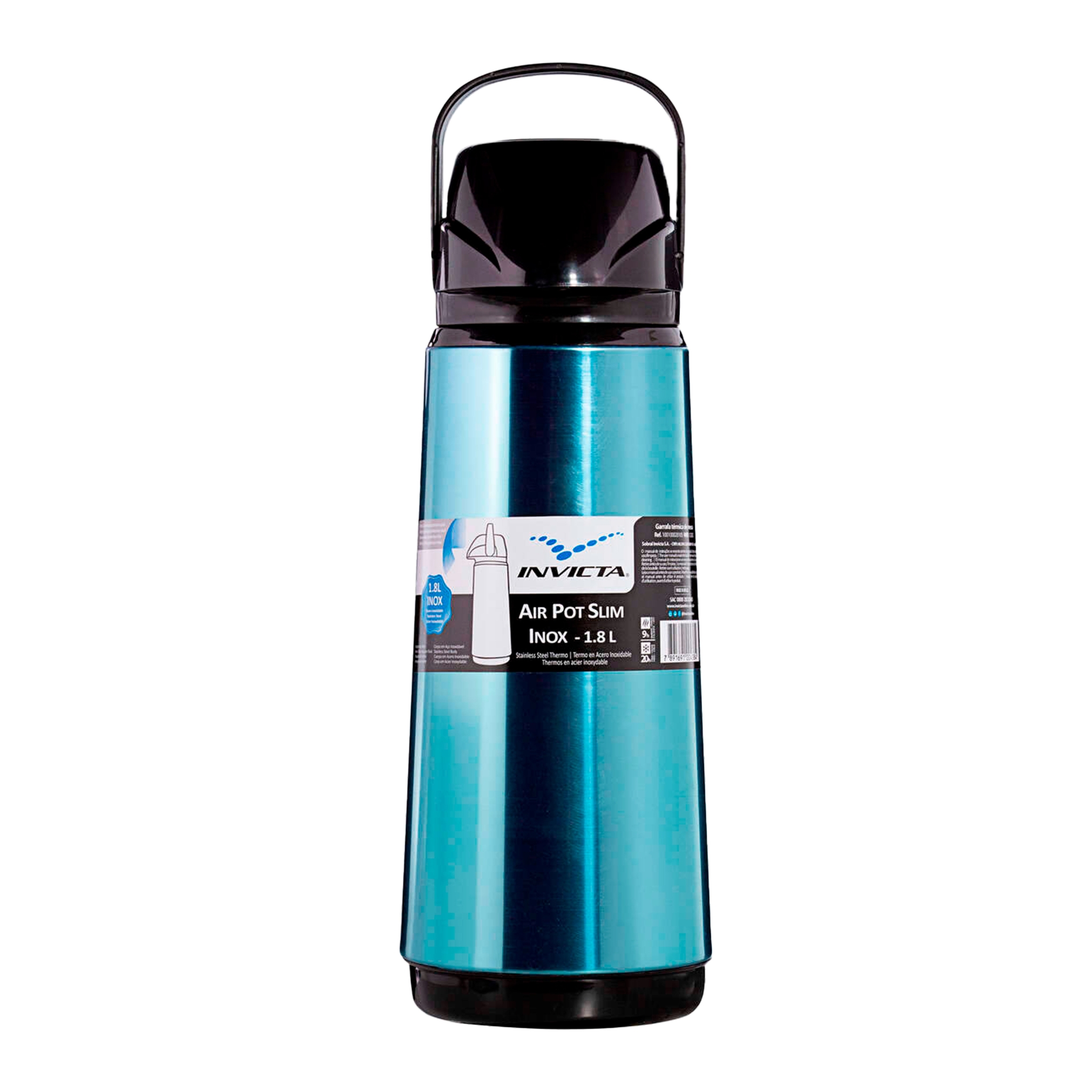 Garrafa 1,8 L Térmica Air Pot Inox - Invicta