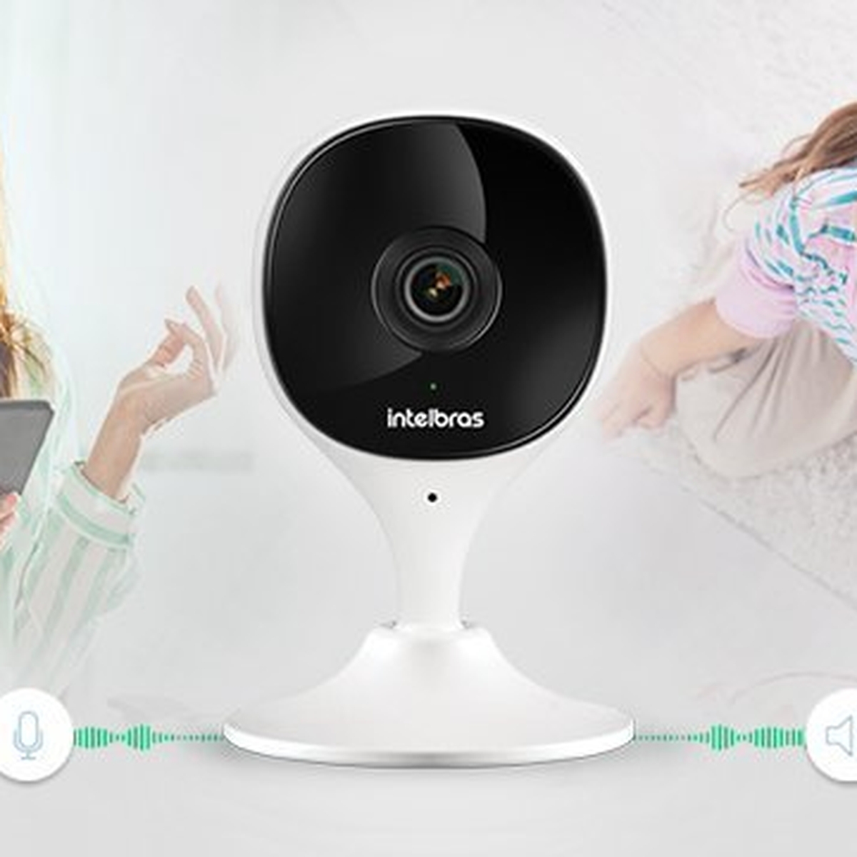 Câmera interna Wi-Fi Full HD iMX INTELBRAS