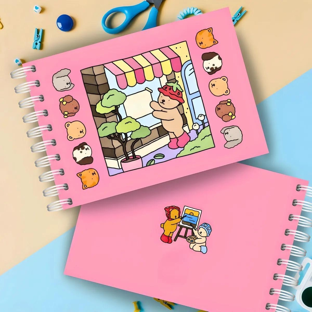 Kit Livro De Colorir Bobbie Goods Capa Dura + 24 Canetinhas - ROSA AO ...