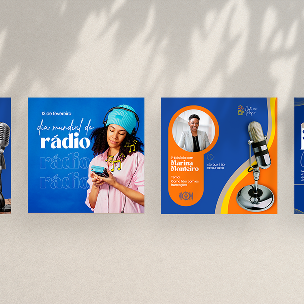 Pack Rádio e Podcast – Com 25 Posts editáveis no Canva – Loja Postideal ...