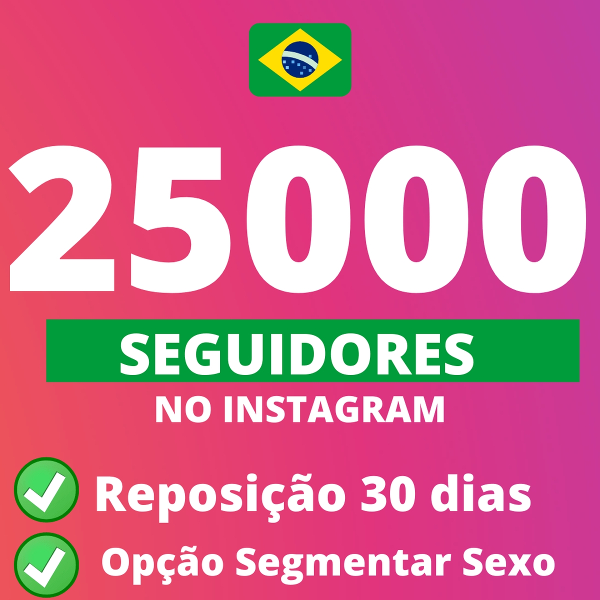25 Mil Seguidores Brasileiros Instagram