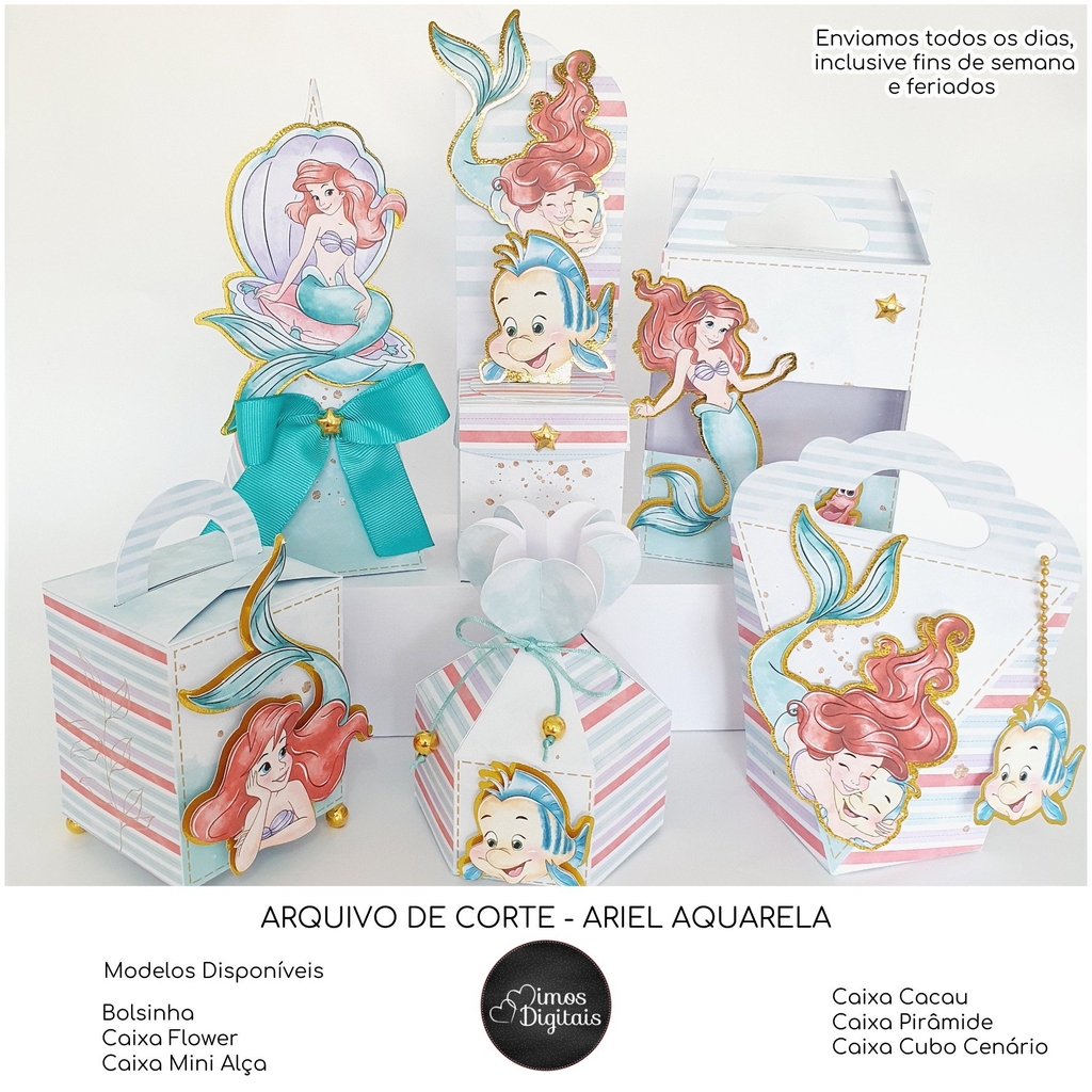 Arquivo de Corte 6 Kits Combo Ariel - Pequena Sereia – AlfaCrafter