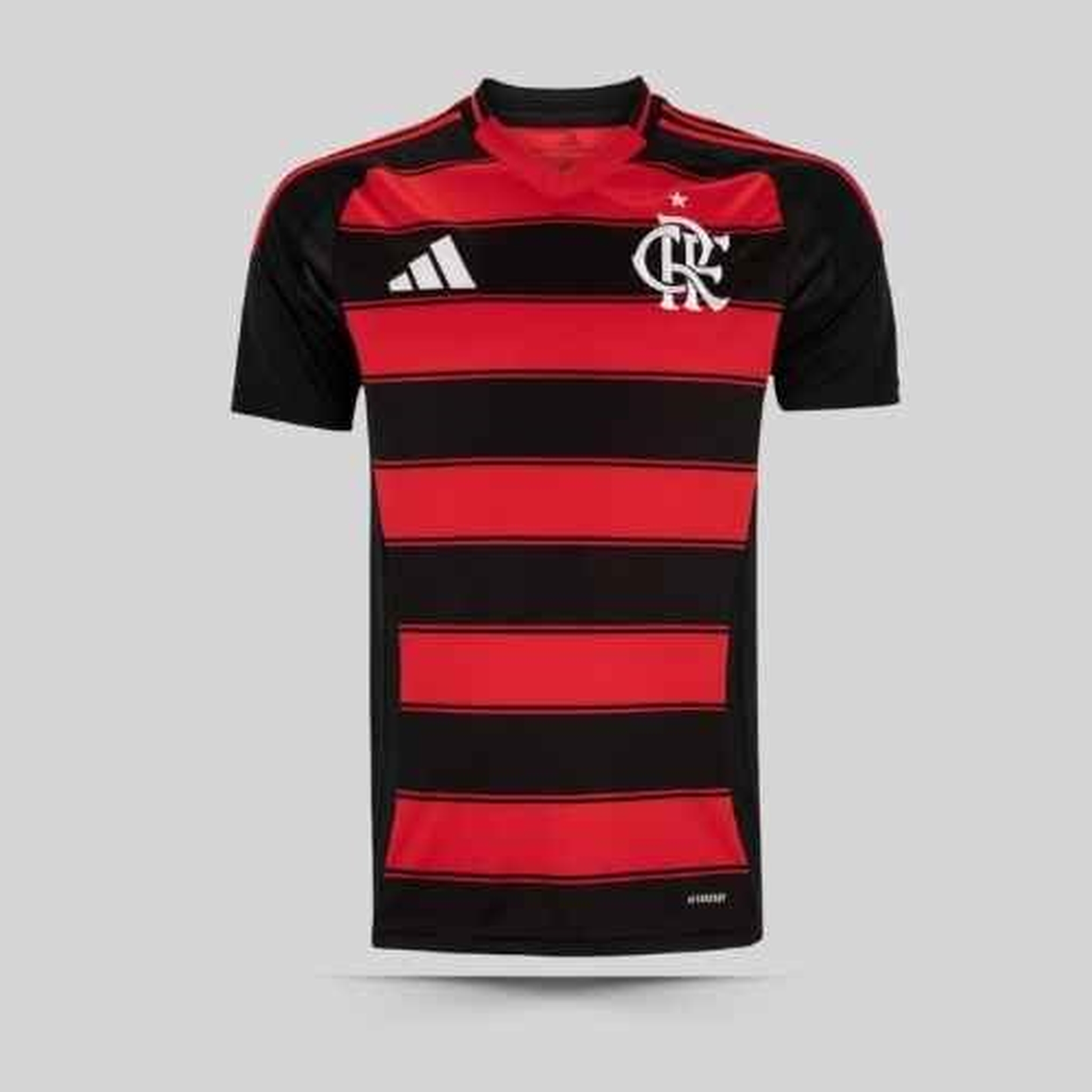 Camisa Flamengo Torcedor I 25/26 – Preta e Vermelha